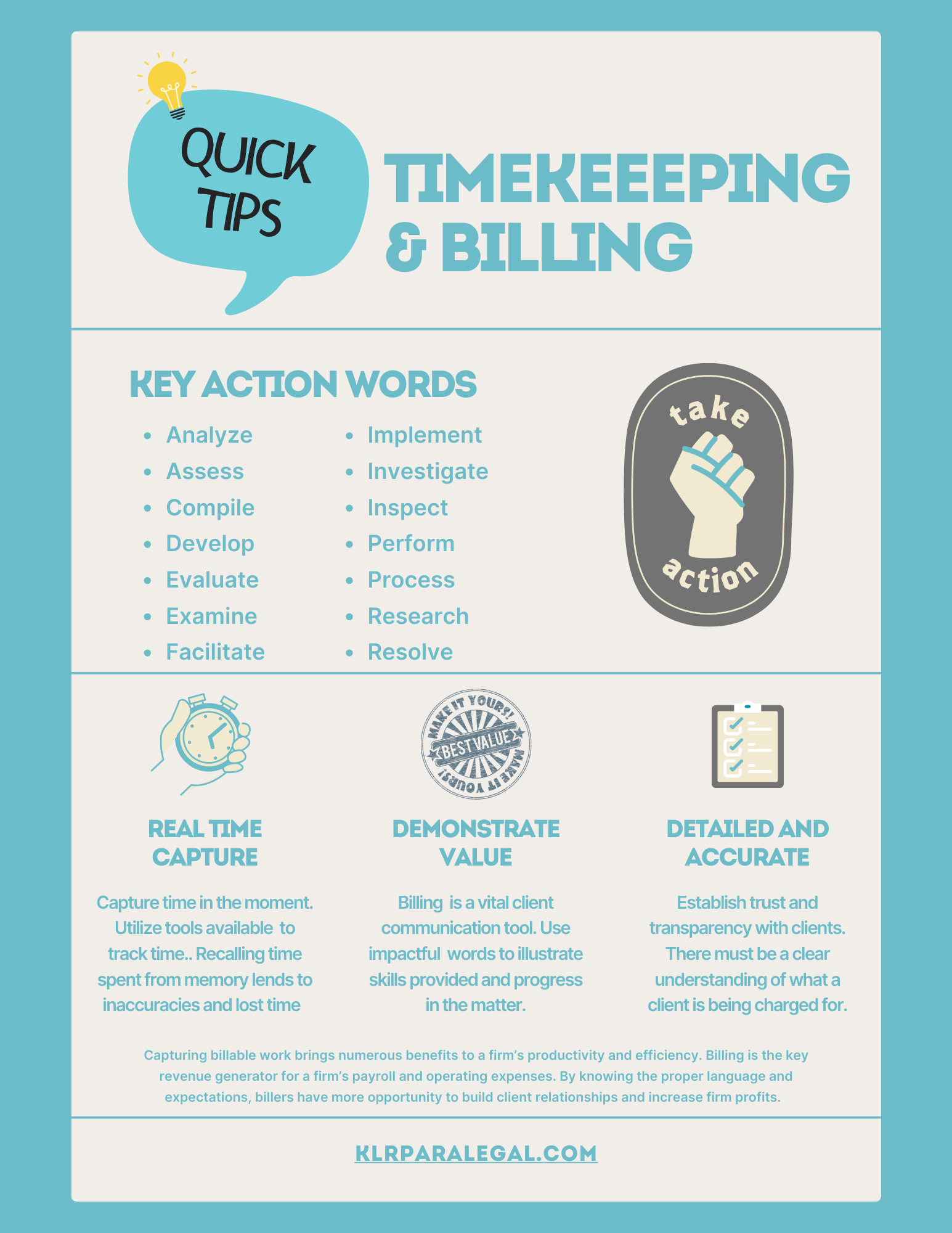 KLR Paralegal: Timekeeping & Billing Tips